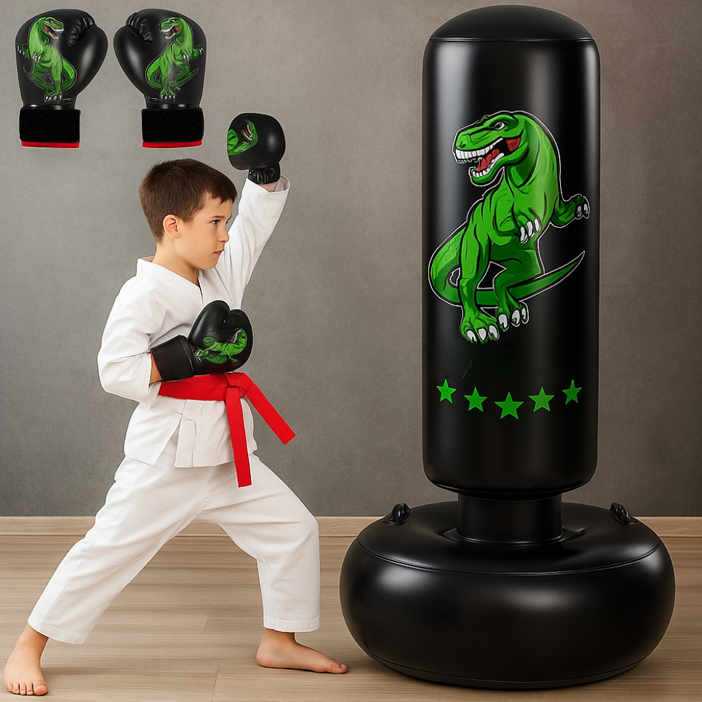 Boxsack Kinder Aufblasbar Dinosaurier Training Sport Spielzeug – Verodie