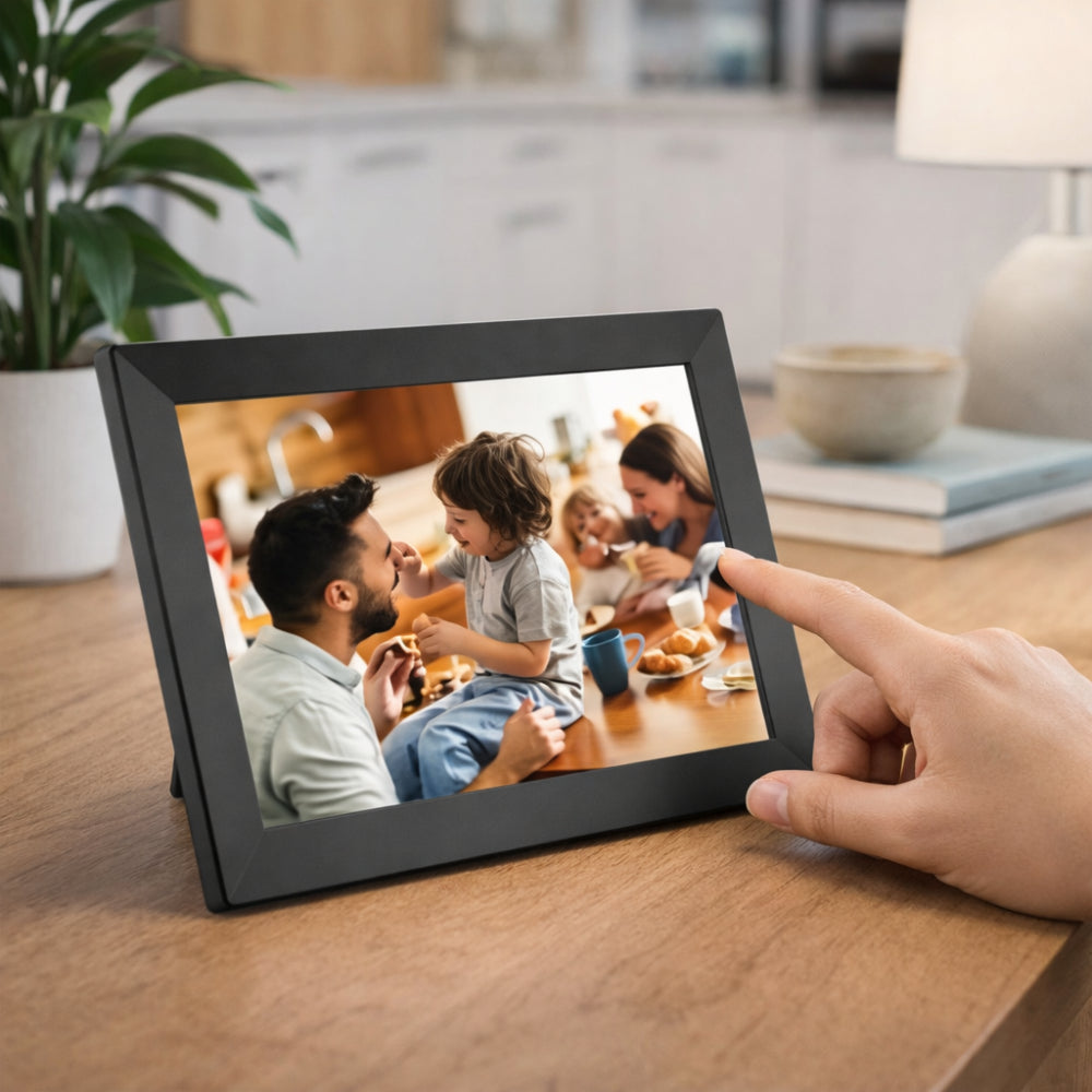 Digitaler Bilderrahmen WLAN Touchscreen HD Tisch Wand – Verodie